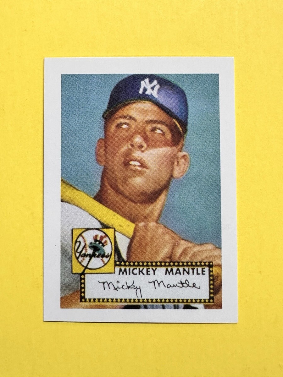 Mickey Mantle Rookie Baseball Kort Mickey Mantle 1951 Bowman Baseball