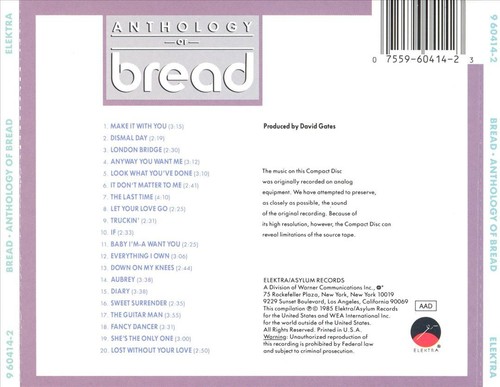 BREAD - ANTHOLOGY OF BREAD NEW CD 75596041423| eBay