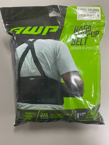 1L-629-3C-LXXL AWP Polyester Hook-n-Loop Back Support Large-XXLarge | eBay