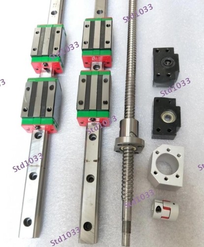 HGR30-2000mm Linear rail & HGH25CA &RM2505-2000mm Ballscrew&BF20/BK20 ...