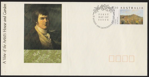 Australia First Day Cover FDC - 1990 A View of the Artist's House and ...