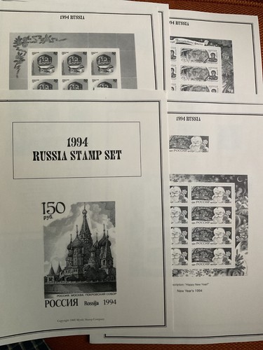 1994 Russia unused 17 pages from Mystic Stamp Co (no stamps) | eBay
