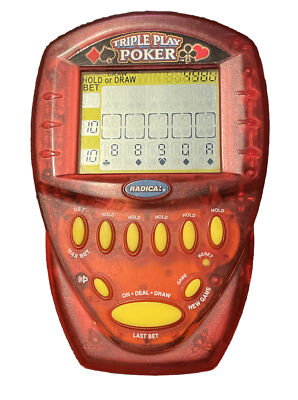 Triple Play Poker Radica (2000) Retro Handheld Games