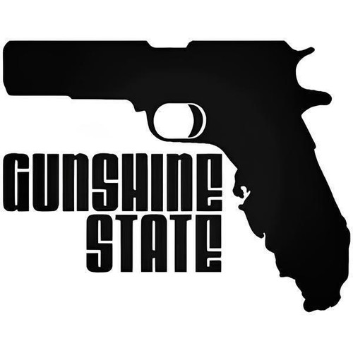 Florida Gunshine Decal Sticker Window VINYL DECAL STICKER Car Laptop | eBay
