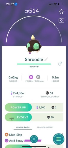Pokémon Go Shroodle 20k Or Registered - instant trade - Cheap 🙌 | eBay