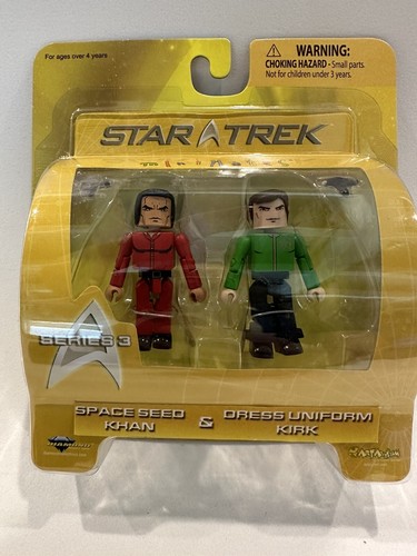 Star Trek Minimates Figure 2 Pack - Space Seed Khan & Dress Uniform ...