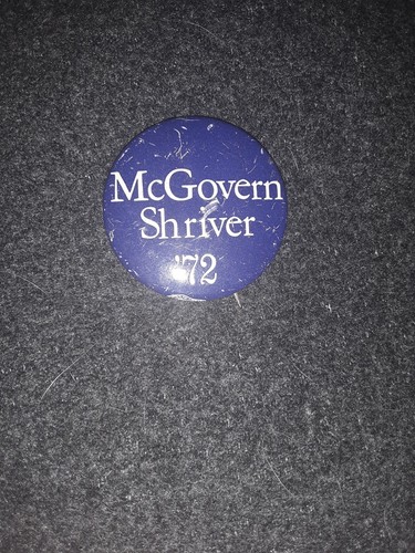 McGovern Shriver '72 1 1/4" Presidential Campaign Button | eBay