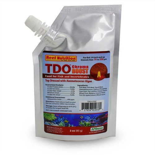 TDO-A CHROMA BOOST FISH FOOD (3 OZ) - REEF NUTRITION | eBay