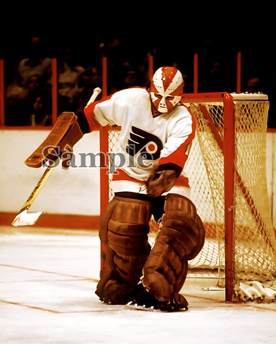 Philadelphia Flyers Goalie Doug Favell Game Action Color 8 X 10 Photo ...