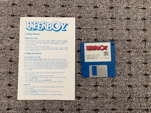 Paperboy by Mindscape for the Apple II and II GS | eBay