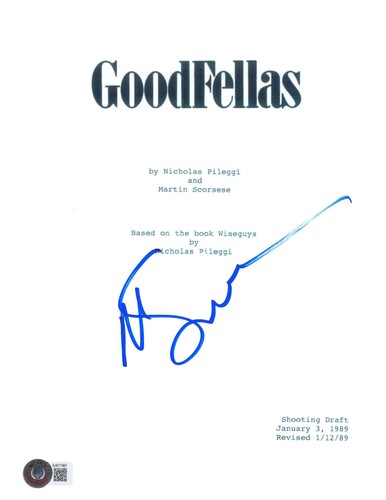 MARTIN SCORSESE SIGNED AUTOGRAPH GOODFELLAS FULL SCRIPT BECKETT BAS | eBay