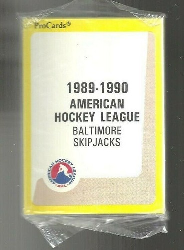 1989-90 Pro Cards 27-card AHL Baltimore Skipjacks Hockey Team Set Alain ...
