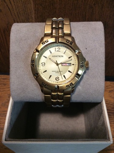 Vintage Garfield And Odie Armitron Diver Day Date Watch PC33 Two Tone ...