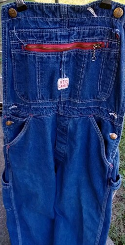 Vintage Men's Red Camel Overalls Low Back Work Wear Sanforized NO ...