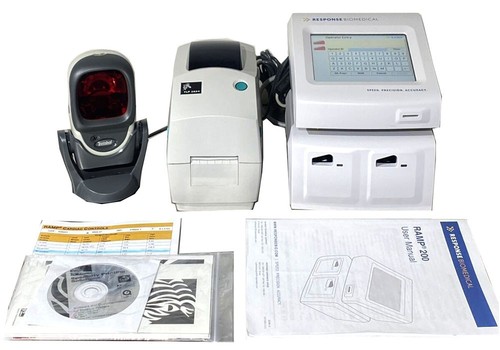RAMP 200 (CM & TM) Analyzer with Symbol Scanner, and Zebra TLP 2824 ...
