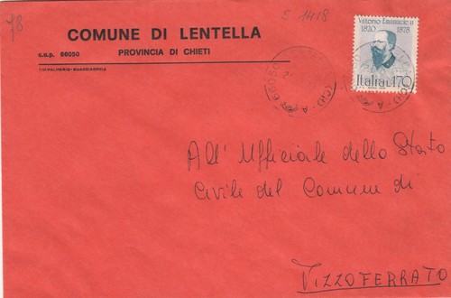 RE03153 - SINGOLO ISOLATO SU LETTERA 24-08-79 | eBay