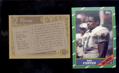 1986 Topps ROY FOSTER Miami Dolphins Rookie Card | eBay