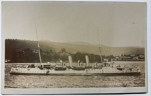 Vtg Victoria, B.C. Canada HMS Psyche Steamship RPPC Real Photo Postcard ...