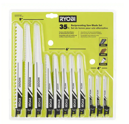 Ryobi Multi-Purpose Reciprocating Saw Blade Set (35-Piece) | eBay