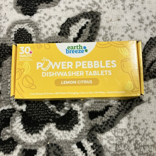 1 Box Earth Breeze Power Pebbles Dishwasher Tablets Lemon Citrus 30 ...