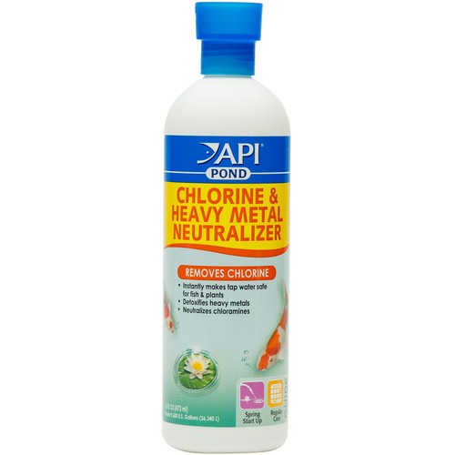 API Pond Chlorine & Heavy Metal Neutralizer 16oz Makes Tap Water Safe ...