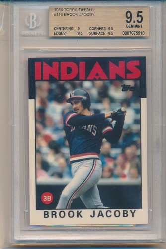 1986 Topps Tiffany Brook Jacoby (#116) BGS9.5 BGS | eBay