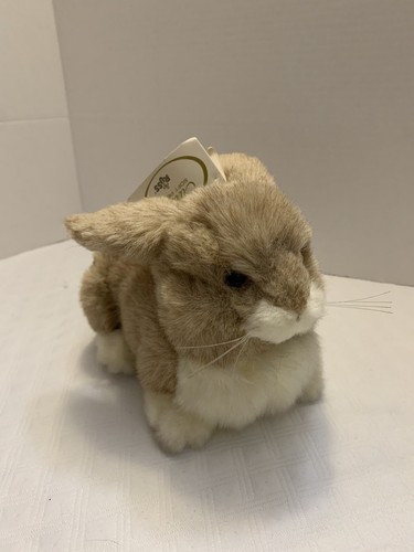 Russ Bruin Bunny Rabbit Plush Brown White Soft Plush Stuffed Animal 8 ...