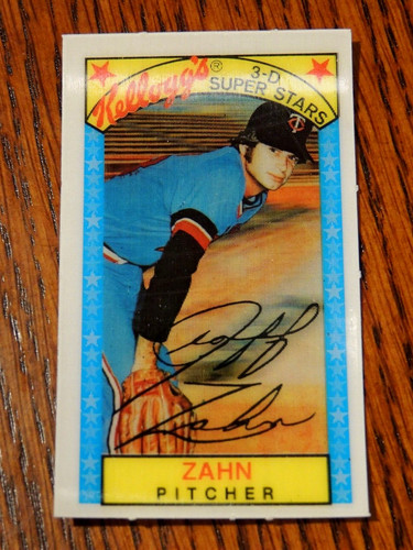 GEOFF ZAHN 1979 KELLOGG'S 3-D SUPERSTARS CARD #27 MINNESOTA TWINS ...