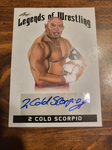 2018 Leaf Legends of Wrestling 2 Cold Scorpio Autograph Auto Signed ...