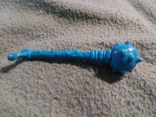 1993 PLAYMATES NINJA TURTLES TMNT TURTLE TROLL LEO Blue Mace Accesory ...