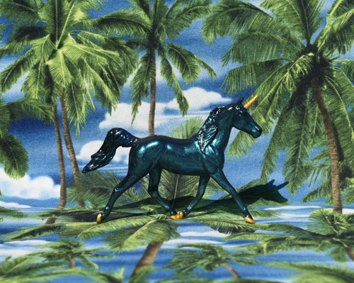 NEW Breyer MINI NEPTUNE Deep SEA BLUE Unicorn Stablemate cm Custom | eBay