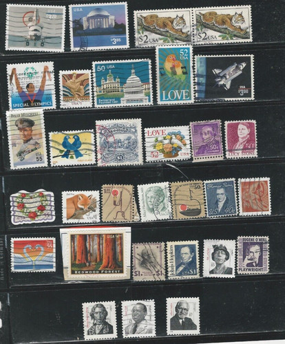 SELECTION OF USED US HIGH VALUE STAMPS | eBay