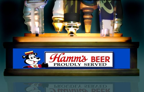 hamms beer Tap handle display HOLDS 7 led lighted display for taps | eBay