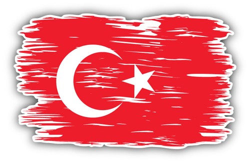 Turkey World Flag Sketch Car Bumper Sticker Decal | eBay