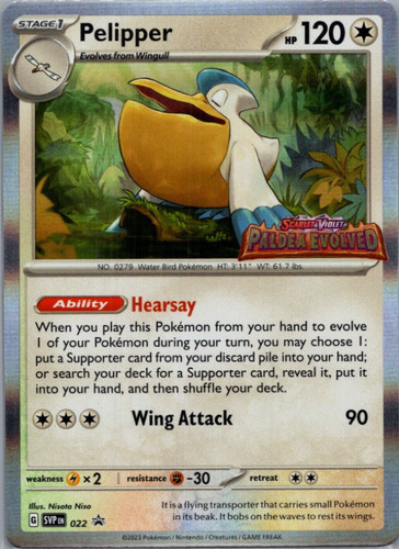 Pokemon - Pelipper SVP 022 - Black Star Promo - NM/M - New | eBay