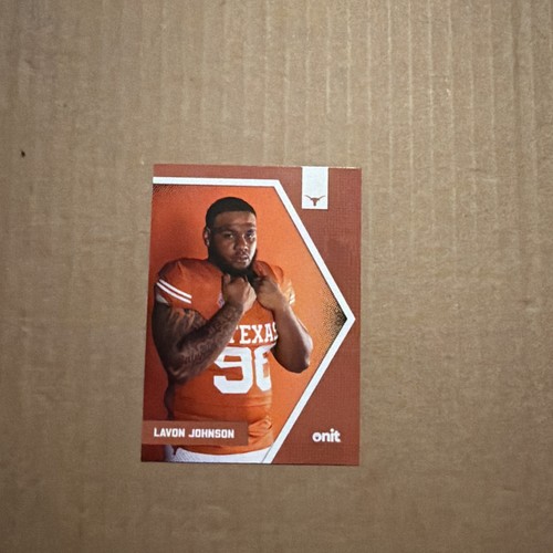 2025 ONIT Texas Longhorns FOOTBALL card LAVON JOHNSON | eBay