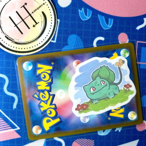 Pokemon Waterproof Vinyl Bulbasaur Sticker | Cute Kawaii Pastel Sketch ...