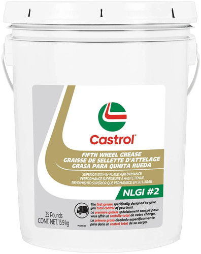 Castrol Fifth Wheel Grease NLGI #2, 1 - 35 Pound Pail (5 Gallon ...