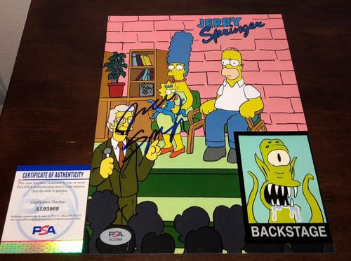 Jerry Springer Talk Show Host Simpsons Signed Autographed 8x10 Photo ...