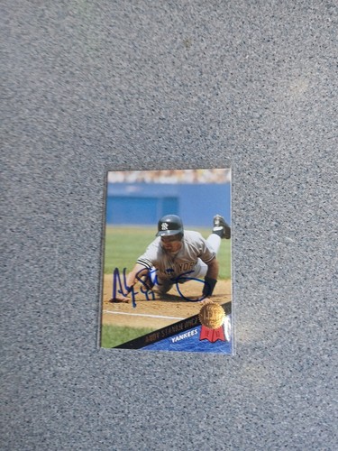 Andy Stankiewicz Signed In Person 1993 Leaf Yankees Card A2 | eBay