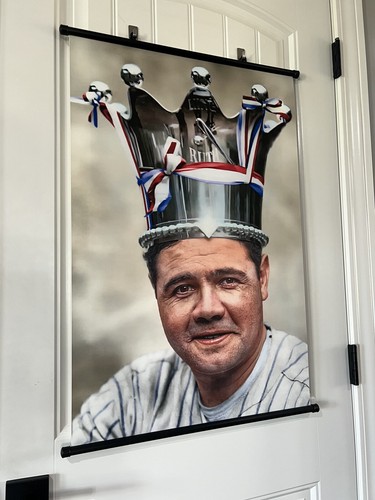 RARE Babe Ruth King Of Swat Scroll Banner 20x30 Vintage Poster New York ...