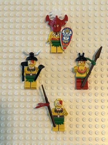 Lego Islanders Lot Of Four Vintage Minifigures With Accessories King ...