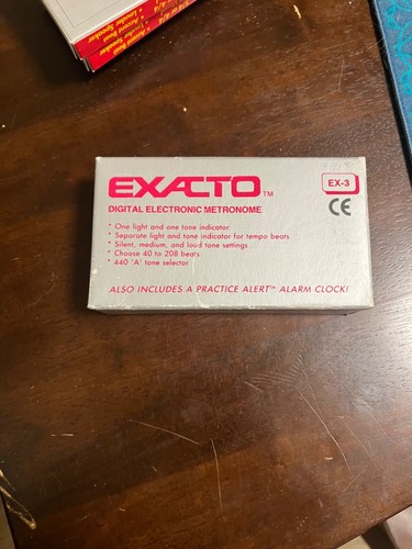 Exacto Digital Electronic Metronome EX-3, Tone Settings, w/Alarm NIB | eBay
