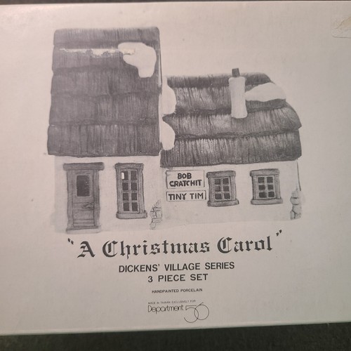 DEPT 56 DICKENS' VILLAGE "THE COTTAGE OF BOB CRATCHIT TINY & TIM TIM ...
