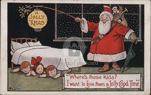 Santa Claus Looking for Hiding Children,A Jolly Xmas Norwich Master ...