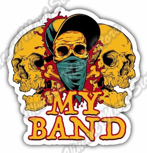 My Band Gang Skull Dead Death Gift Idea Car Bumper Vinyl Sticker Decal ...