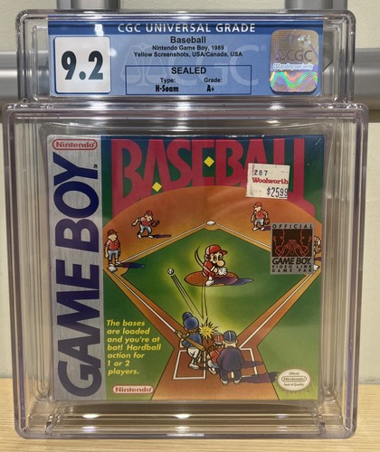 Baseball (Nintendo Game Boy, 1989) CGC Graded 9.2 A+ Sealed Mario New ...