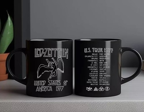 Vintage Led Zeppelin 1977 American Tour Coffee Mug, Fan Gift | eBay