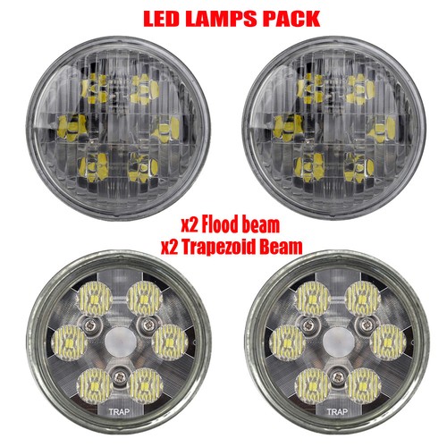 Par36 Led 12V Tractor Light Kit x4pc For John Deere, Case IH,New ...