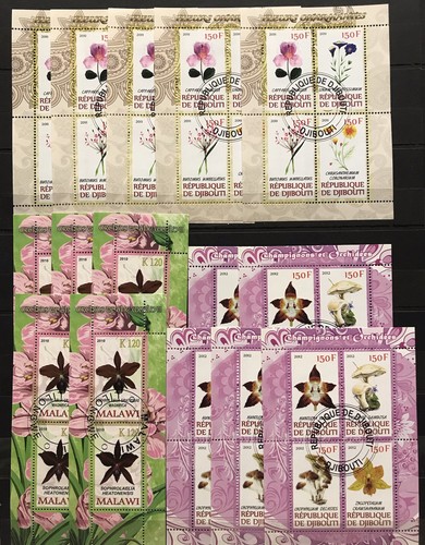 15x Flora / Flowers - CTO Paper without Glue - D116 | eBay